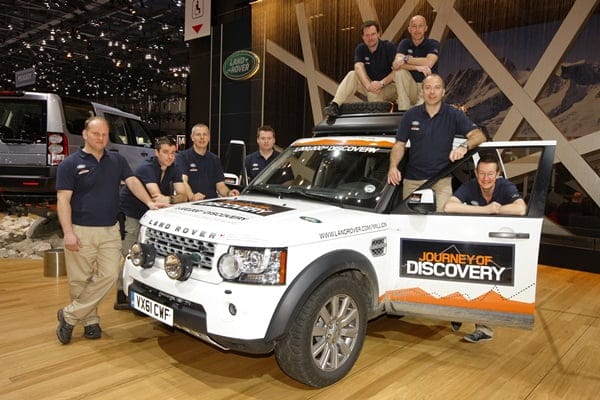 Land Rover drives into Lake at Geneva Motor Show - AnyAuto